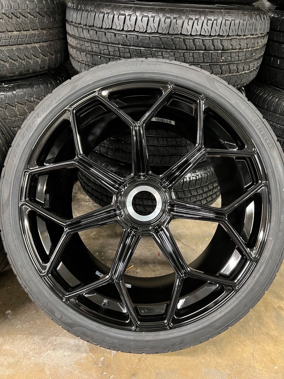20 21 AVENTADOR SVJ SV RIMS TIRES OEM WHEELS FACTORY SET 4 BLACK ...