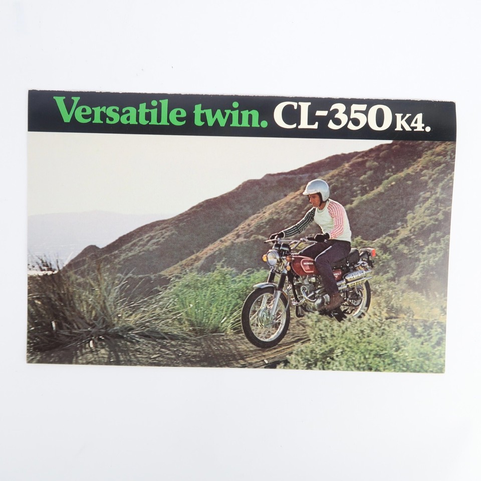 Honda Motorcycle Sales Brochures Original Color Ads 450 350 175 100 ...