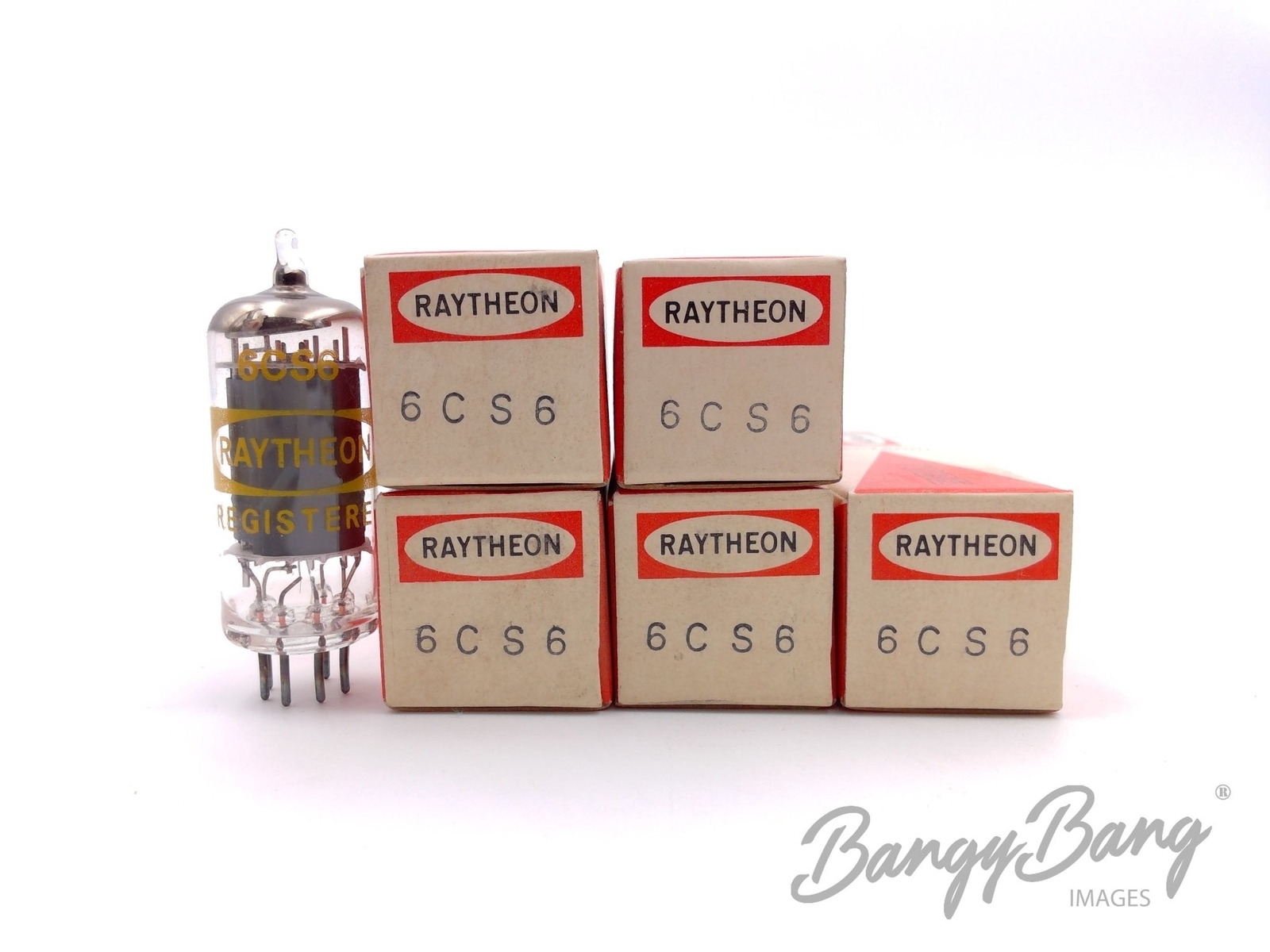 5 Vintage Raytheon 6CS6/EH90 sharp cut-off Heptode Audio Vacuum Tube ...
