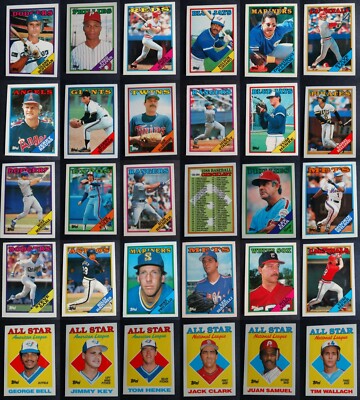 1988 Topps Tiffany Baseball Cards Complete Your Set You U Pick From ...