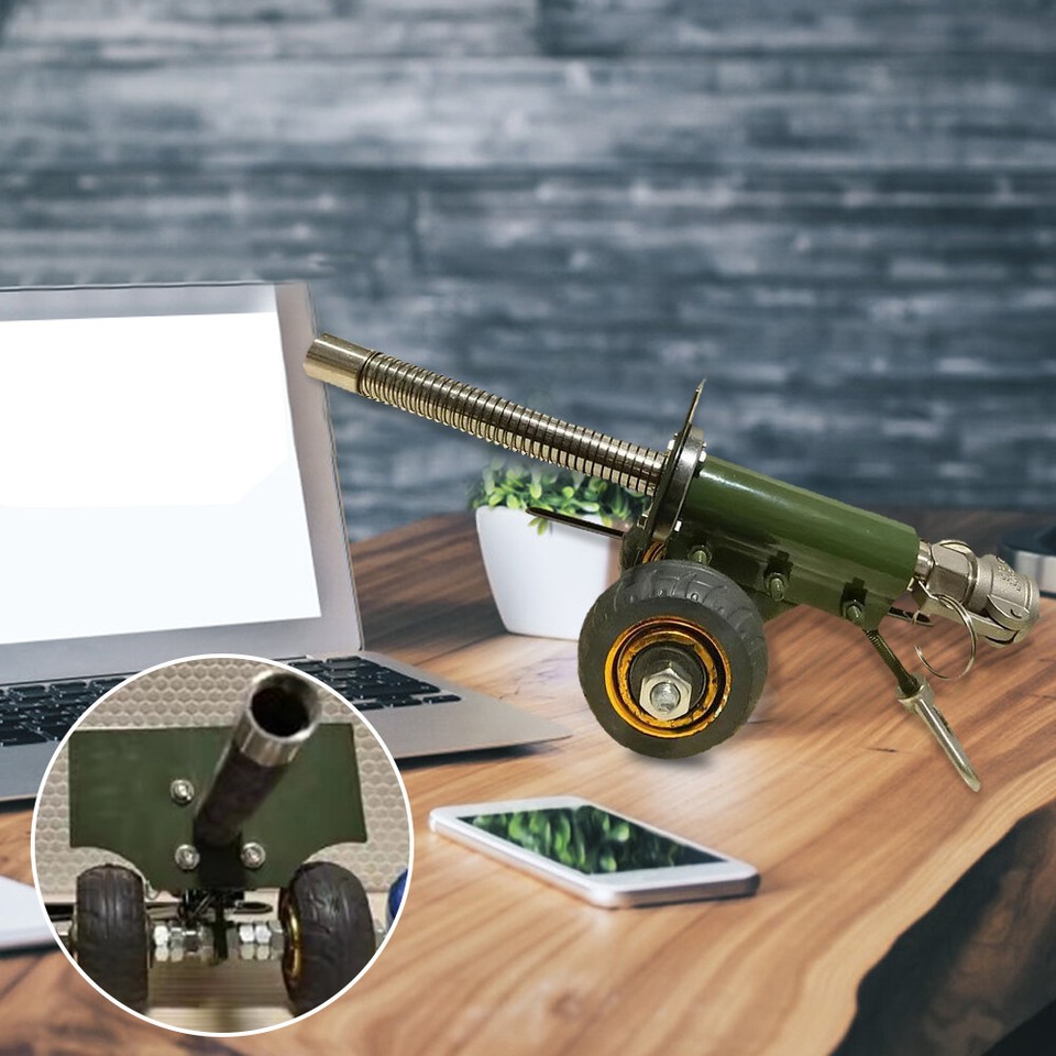 Firecracker Artillery Model Stainless Steel Mini Cannon Military ...