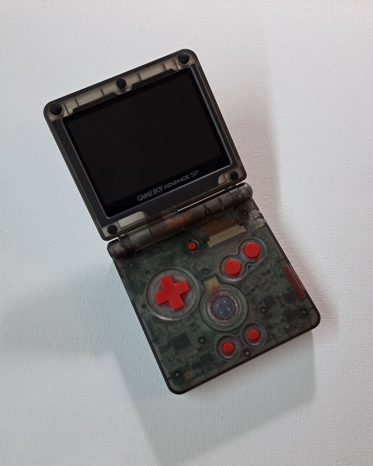 Nintendo Gameboy Advance GBA SP IPS v2 Backlit Mod Smoke Black | eBay
