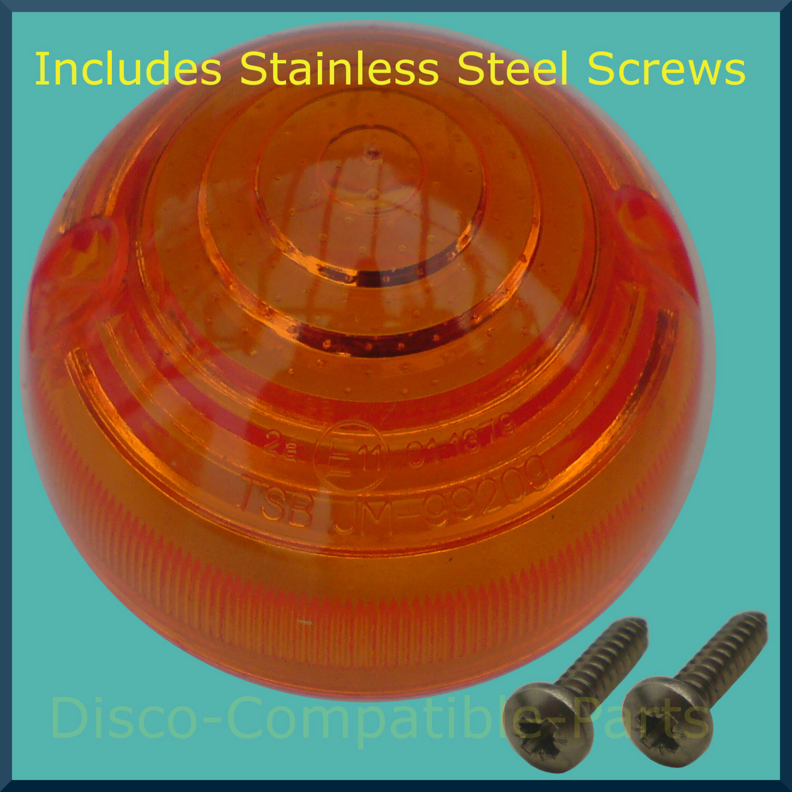 Land Rover Defender Indicator Light Lens + Stainless Steel Screws | eBay UK