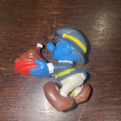 Smurfs Thanksgiving Turkey Smurf 20177 Pilgrim Vtg Figure Schleich ...