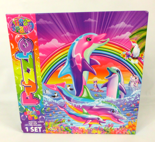 Lisa Frank Puzzle Dancing Dolphins 18 x 24 Rainbow 300 Piece 2023 New ...