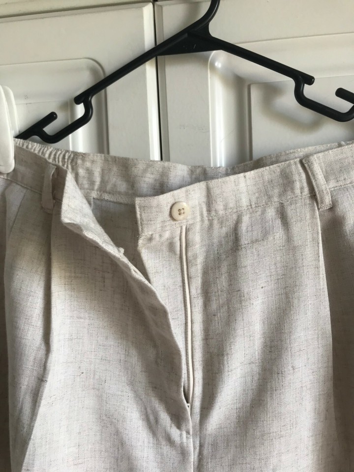 New Women's Sag Harbor Dress Pants Size 18 Short Pant Flax Color | eBay