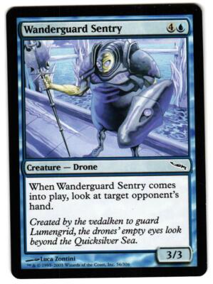 Magic_the_gathering Mirrodin Wanderguard Sentry #56 2003,MTG,LP Common ...