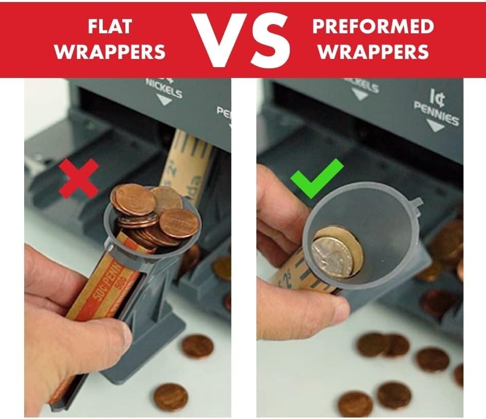 Coin sorter and wrapper machine manual with crank money change counter ...