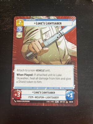 SWU - Luke’s Lightsaber Hyperspace - SOR 08 PROMO NM - Star Wars ...