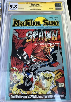 Malibu Sun #13 CGC 9.8 SS McFarlane 1992 1st Spawn Signature Series ...