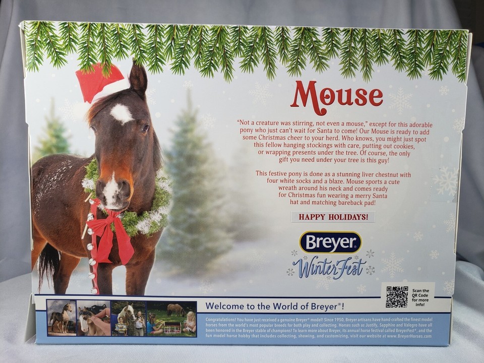 Breyer WinterFest Web Special 2023 SR Mouse Chestnut German Riding Pony ...