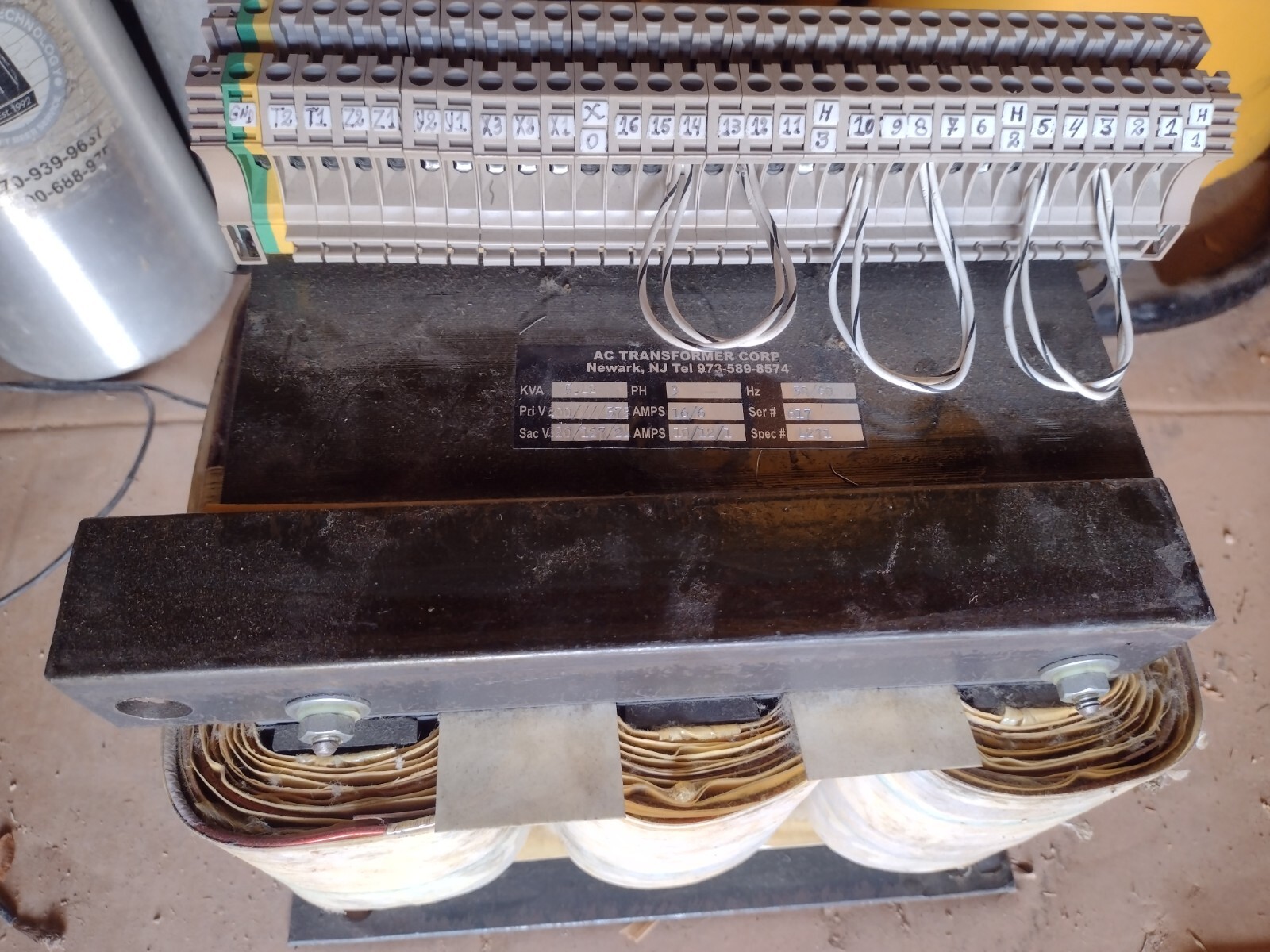 3ph Dry Type Step Down Transformer 5.42kva Multitap With Terminal ...