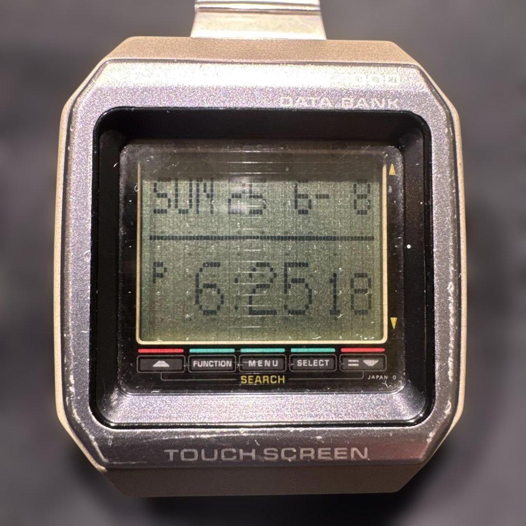 CASIO VDB-1000 Data Bank Touch Screen Vintage Watch B… - Gem