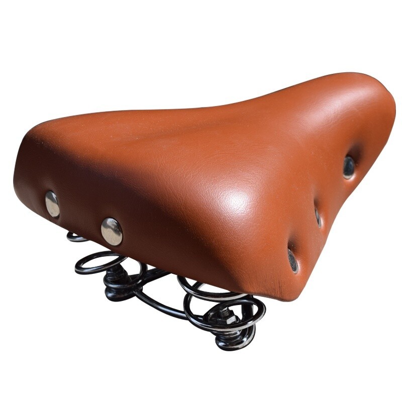 Comfort Bicycle Saddle Vintage Rivet Cycling Road Bike Seat Soft ...