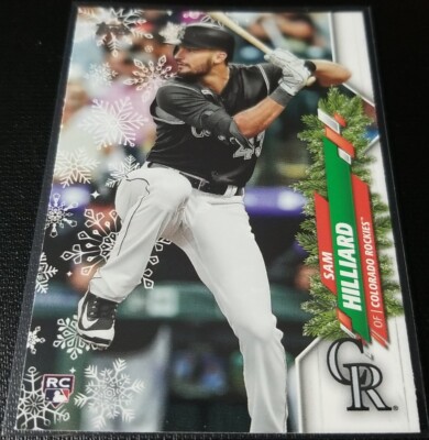 2020 Topps Holiday Series Baseball SAM HILLARD Rookie #HW170 Colorado ...