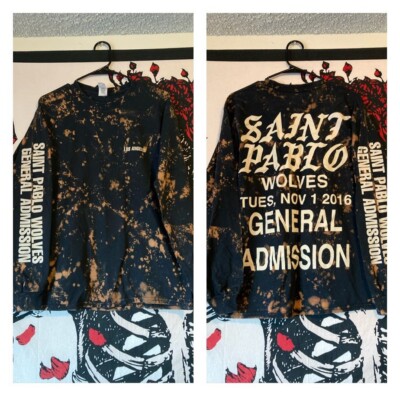 2016 Kanye West Saint Pablo Wolves Tour Long Sleeve General Admission ...