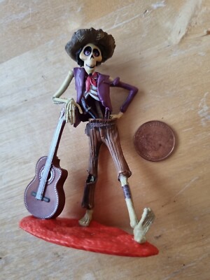Rare Hector Rivera PVC Figure Disney Store Pixar Coco Skelton Figurine ...