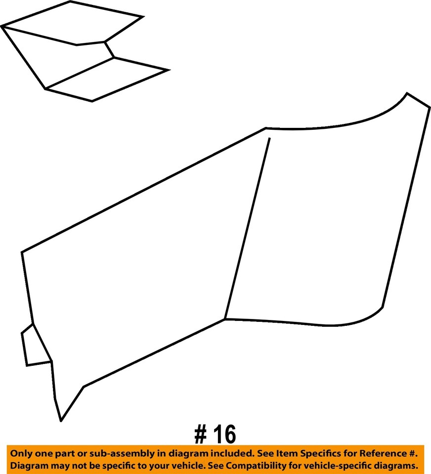 FORD OEM 15-16 Edge Front Door-Cap Left FT4Z5822643AA | eBay