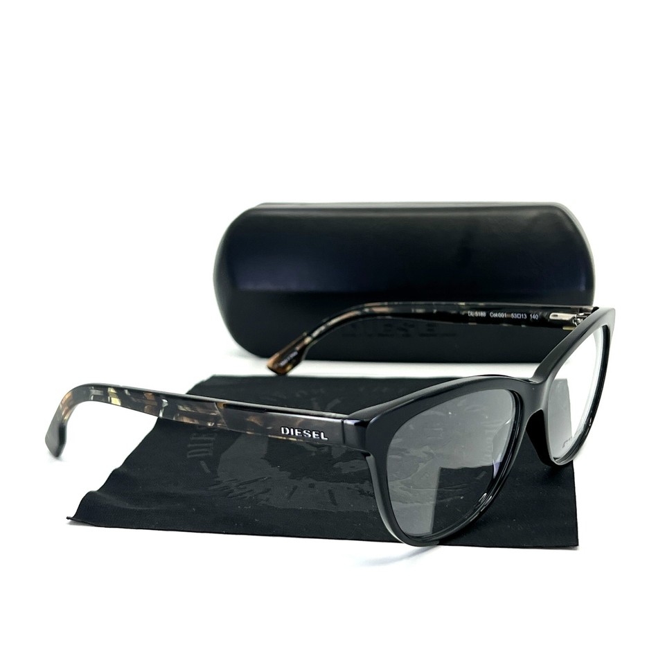 Diesel DL5188 col.001 Tortoise Black Full Rim Eyeglasses Frames 53[]13 ...