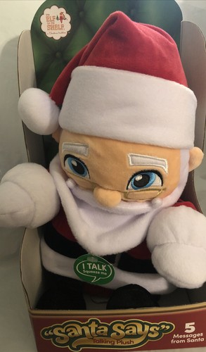 Santa Says Talking Plush Toy - Elf on the Shelf -Classic Christmas ...
