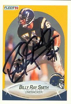Billy Ray Smith autographed Football Card (San Diego Chargers) 1990 ...