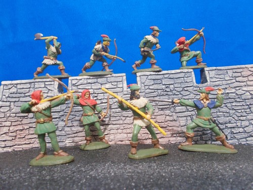 OUTSTANDING PAINTED BARZSO ROBIN HOOD SET! Best R.H. ever! Medieval. 1/ ...