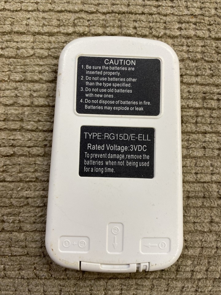 Genuine Frigidaire RG15D/E-ELL AC Air Conditioner Remote LRA187MT213 ...