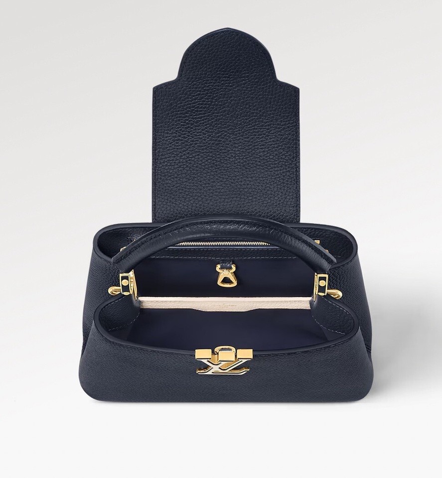 NIB Louis Vuitton Capucines BB M25211 Blue With Chain Limited Edition ...