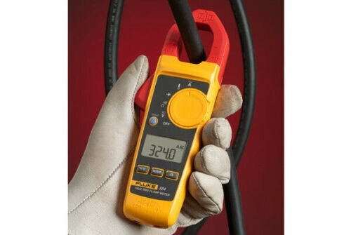 Fluke 324 Clamp Meters True-RMS 40/400A AC, 600V with Temperature case ...