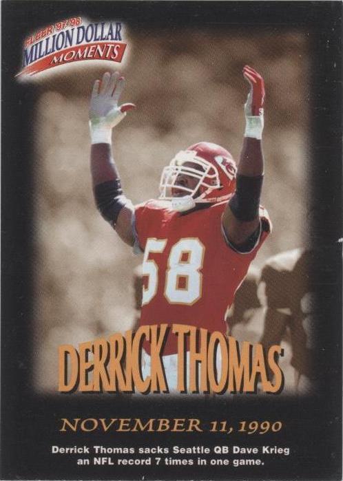 1997 Fleer - Million Dollar Moments Contest Derrick Thomas #26 for sale ...