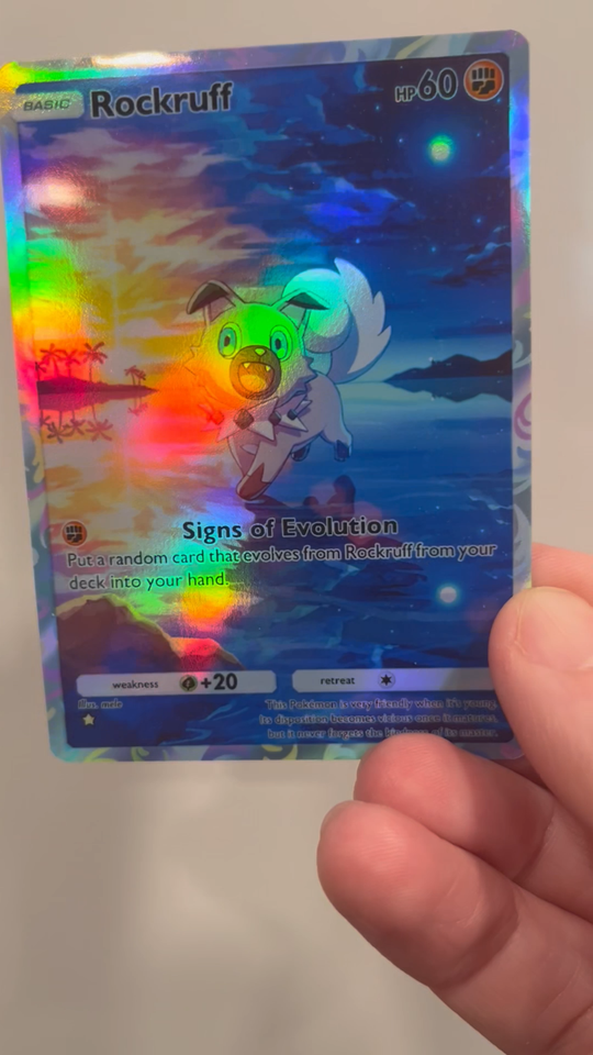 Rockruff Card Pokemon TCG Pocket -Printed Sharp! | Celestial Guardians ...