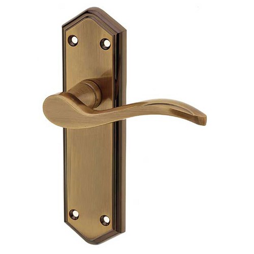 Paris Internal Door Handles On Backplate Latch Lock Bathroom Antique ...