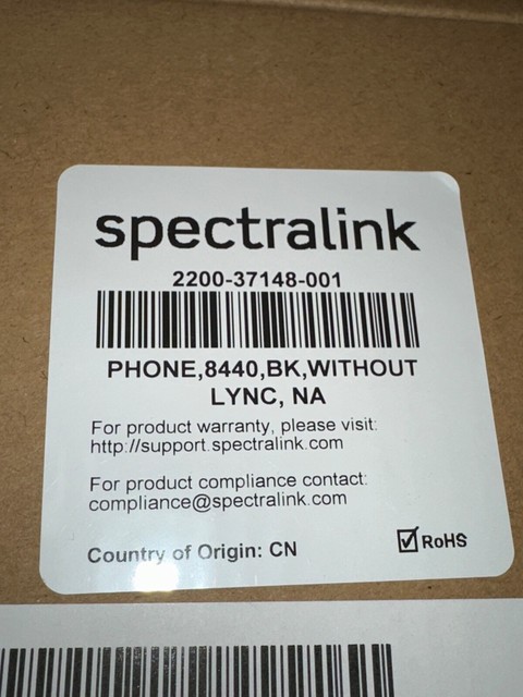 Polycom Spectralink 8440 2200-37148-001 Wireless VoIP Phone Kit for ...