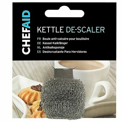 Chef Aid Kettle Descaler Ball REUSEABLE Stainless Steel Ball Furring ...
