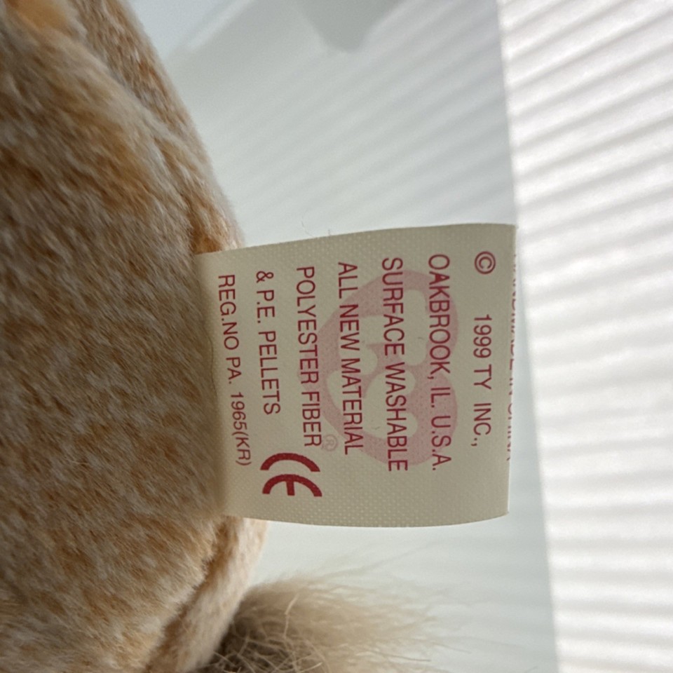 Ty Beanie Baby Goatee - 1998 - P.E. Pellets - Hologram Tush Tag ...