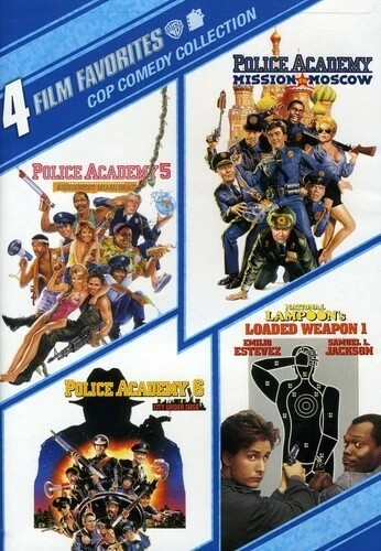 4 Film Favorites - Cop Comedy Collection - Police Academy Set - Very ...