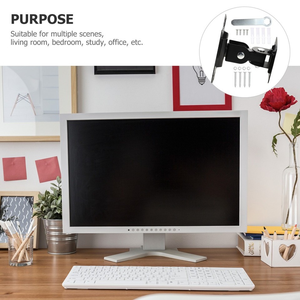Adjustable Monitor Stand Display Bracket Wall Mount Tv Brackets Hanging ...