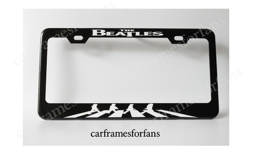 "The Beatles" Black License Plate Frame, Custom Made of Powder Coated ...