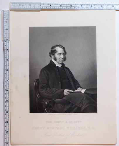 c1880 ANTIQUE PRINT ~ HENRY MONTAGU VILLIERS LORD BISHOP OF CARLISLE | eBay