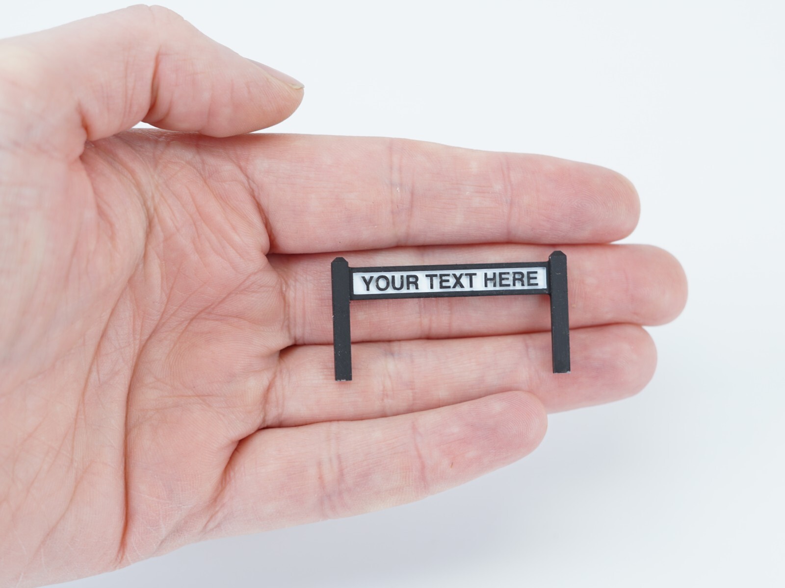 Model Railway Large Personalised Station Sign in OO Gauge. Hornby 1:76 ...