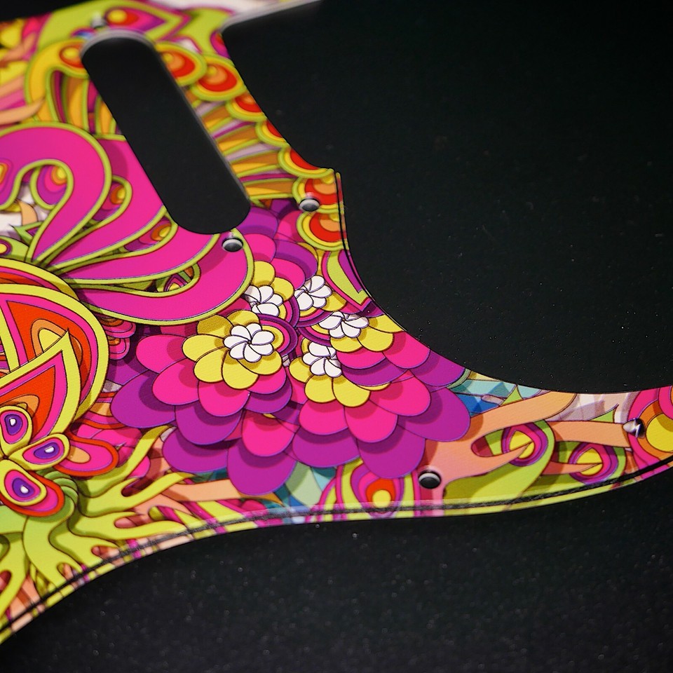 Fender Strat Pickguard • Psychedelic #1 • Custom Pickguard • Graphic | eBay