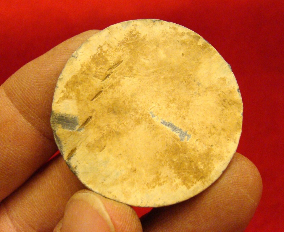 DUG POKER CHIP MADE FROM A FLATTENED LEAD BULLET- WELL MADE | eBay