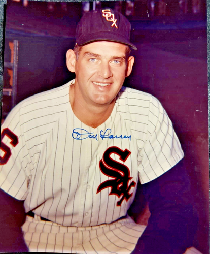 Don Larson signed 8x10 photo Chicago white sox uniform. | eBay