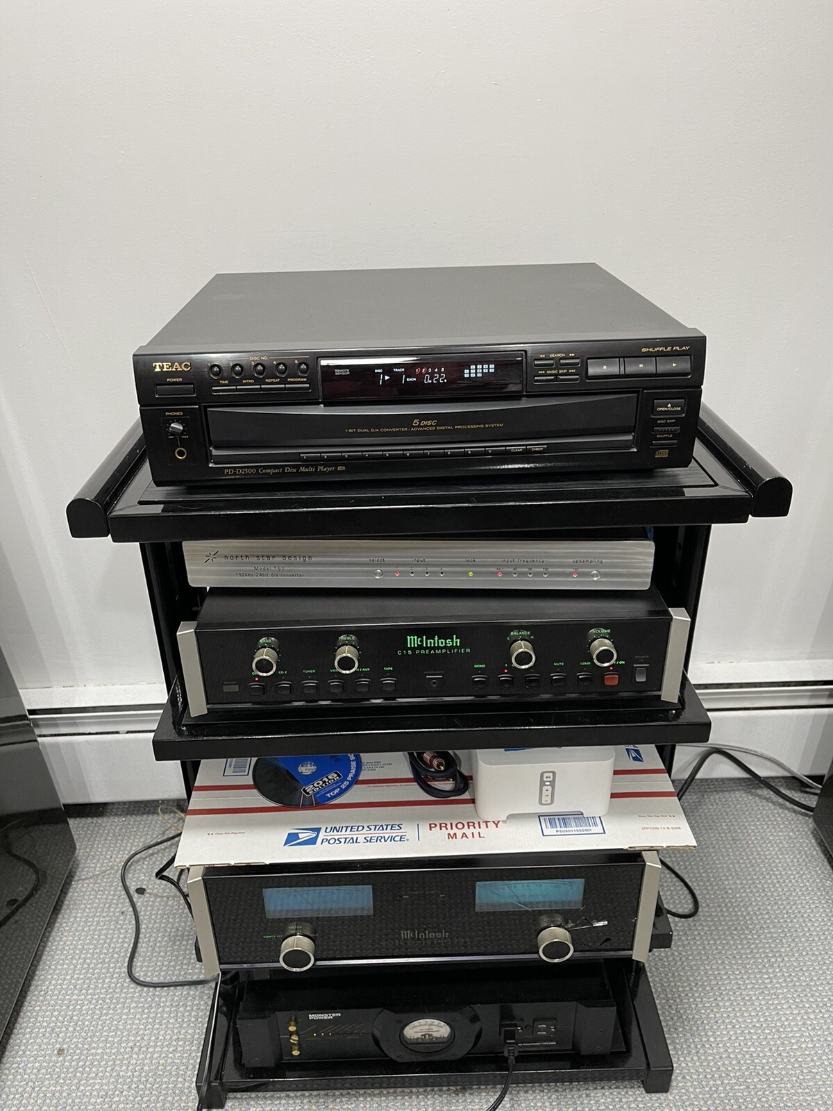 Teac PD-D2500 Compact 5 Disc Carousel Changer CD Compact Disc Player ...