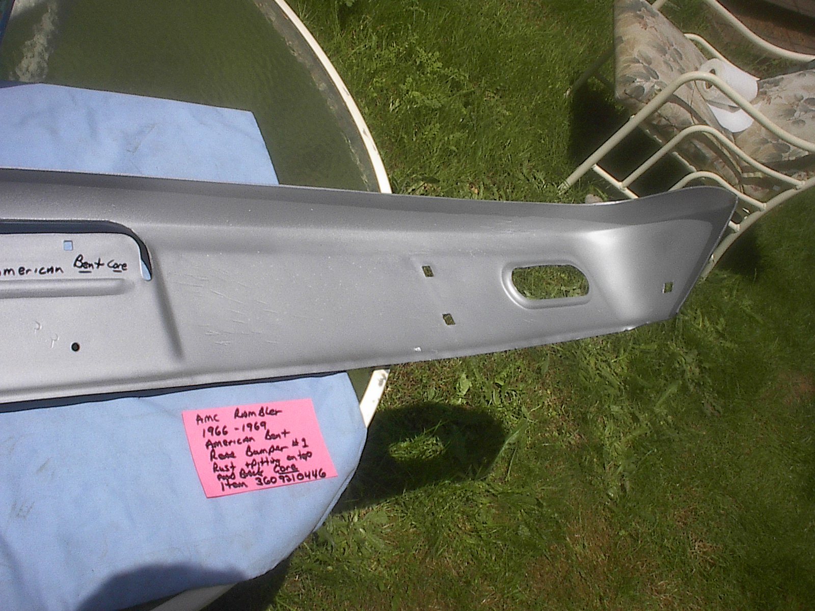 Amc 1967-1968-1969 american includes sc rambler rear bumper core | eBay