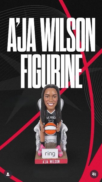 A'ja Wilson 2025 Las Vegas Aces WNBA Figurine SGA 8/19 | eBay