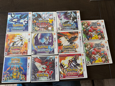 Nintendo 3DS Pokemon Game EMPTY CASES All Original No Games ULTRA MOON ...