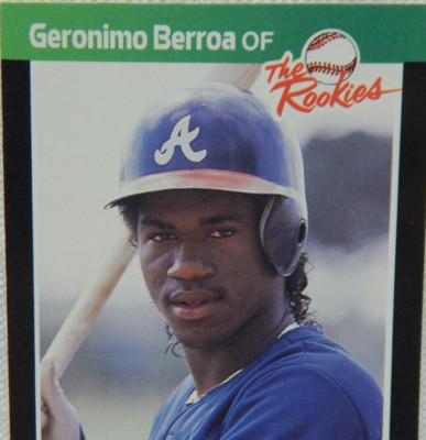 GERONIMO BERROA ATLANTA BRAVES DONRUSS BASEBALL TRADING CARD #19 | eBay