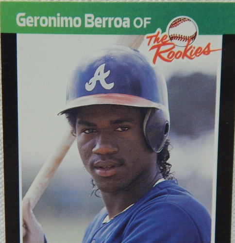 GERONIMO BERROA ATLANTA BRAVES DONRUSS BASEBALL TRADING CARD #19 | eBay