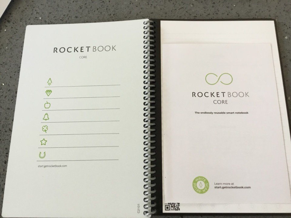 ROCKETBOOK CORE EXECUTIVE ,A5 , ENDLESS ,INTELLIGENT &REUSABLE NOTEBOOK ...